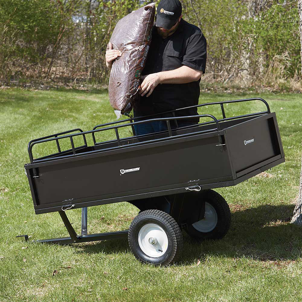 Strongway® Steel ATV Trailer - 1,200-Lb. Capacity - 18 Cubic Foot Trai ...