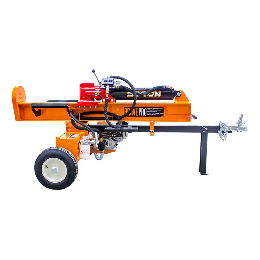Brave 30-Ton Horizontal / Vertical Log Splitter Honda GX200 VH1730GX ...