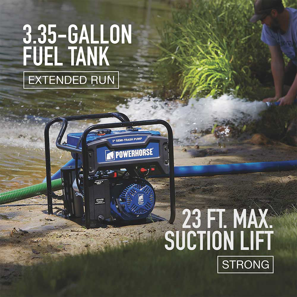 Powerhorse® Semi Trash 2" Water Pump Extended Run 131 GPM (750123 ...