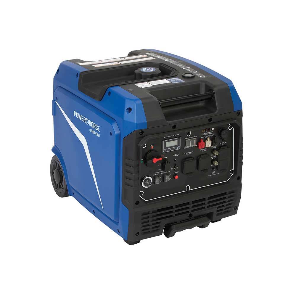 Powerhorse Inverter Generator Dual Fuel 8000 Surge Watts Electric Star ...