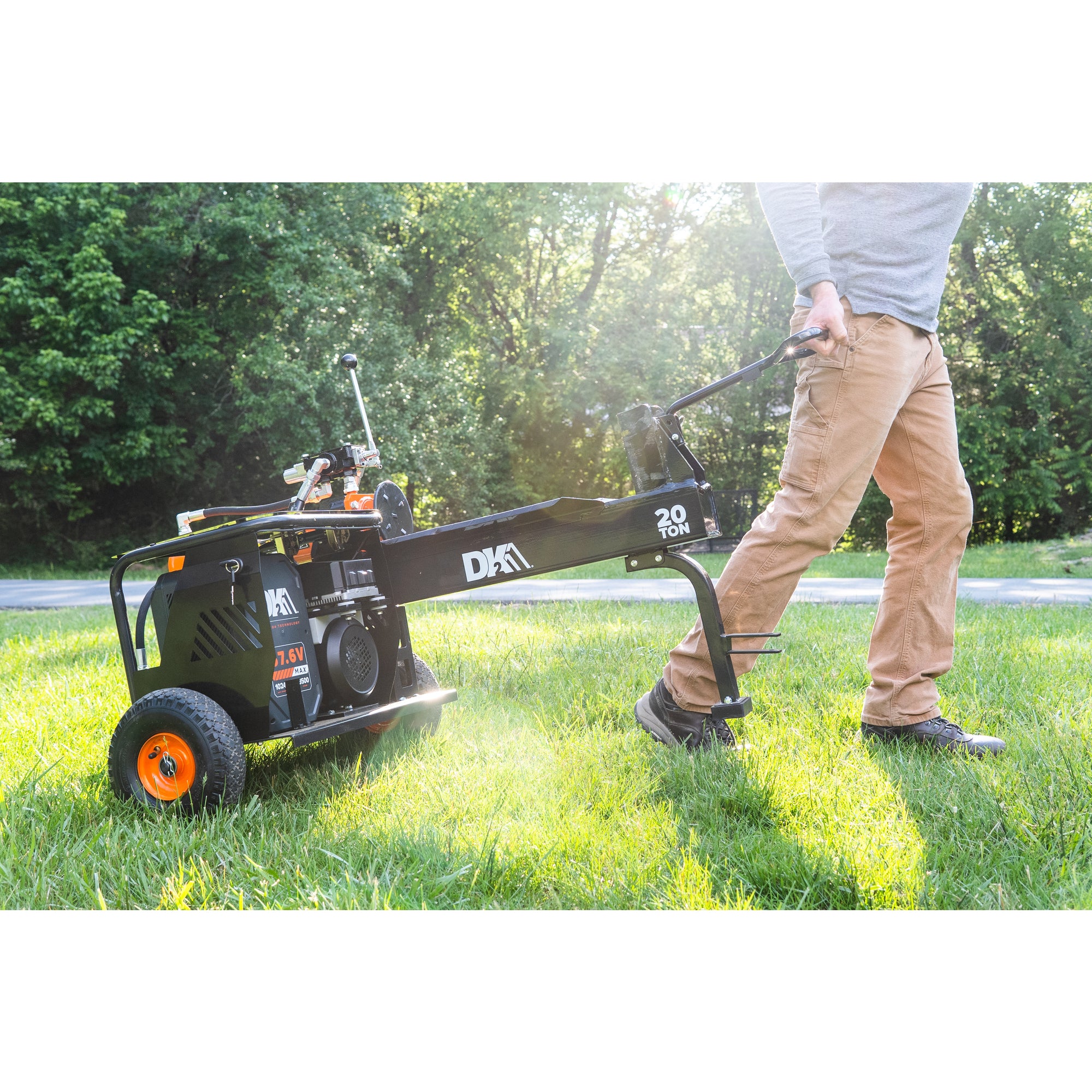 DK2 Elite Energy™ 20 Ton Battery Powered Electric Motor Hydraulic Log ...