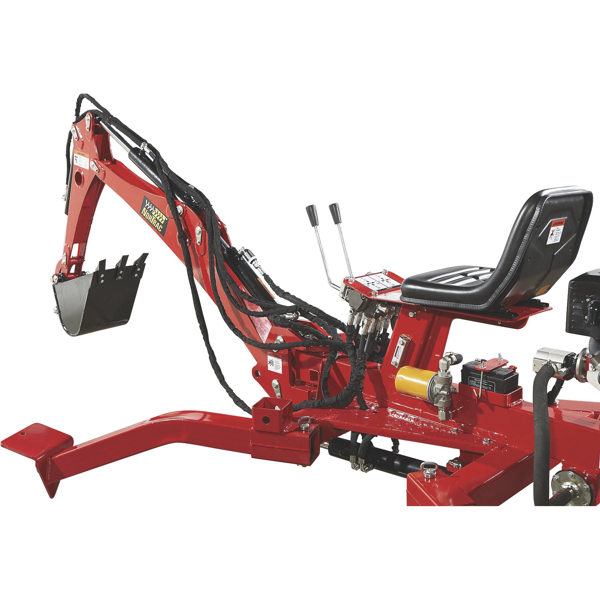NorTrac® Towable Backhoe Trencher - 15 HP - 3-Tooth Digging Bucket (98 ...