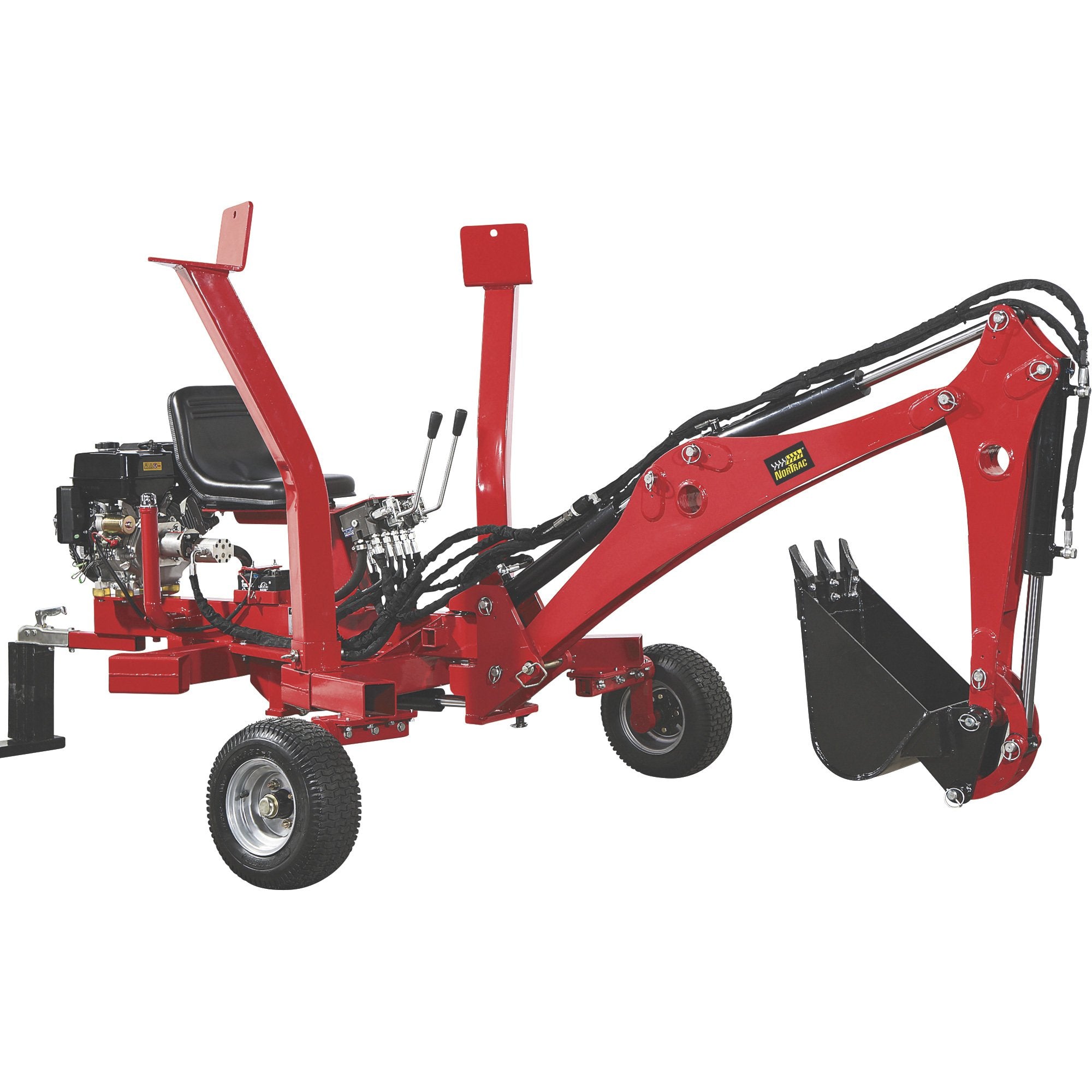 NorTrac® Towable Backhoe Trencher - 15 HP - 3-Tooth Digging Bucket (98 ...