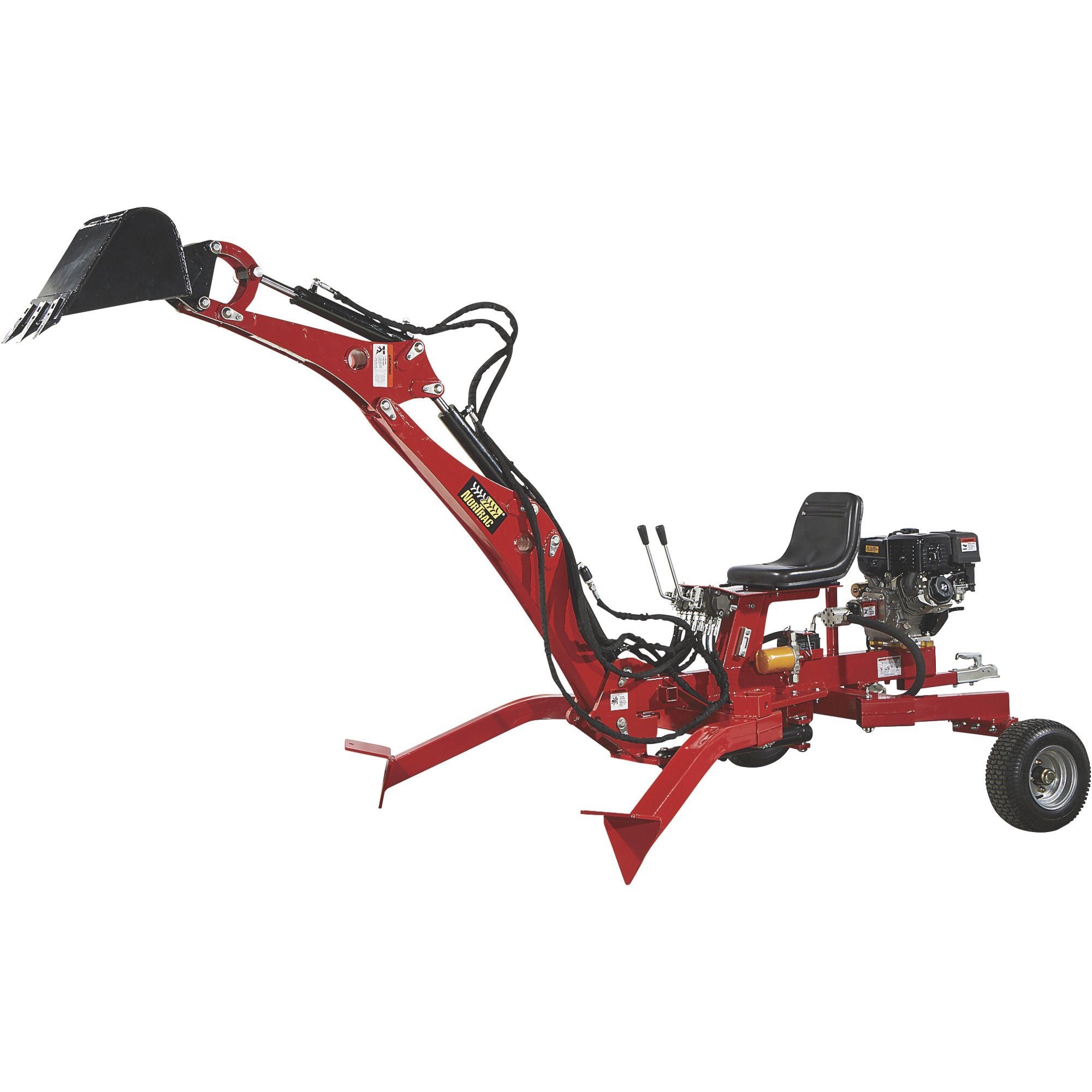 NorTrac® Towable Backhoe Trencher - 15 HP - 3-Tooth Digging Bucket (98 ...