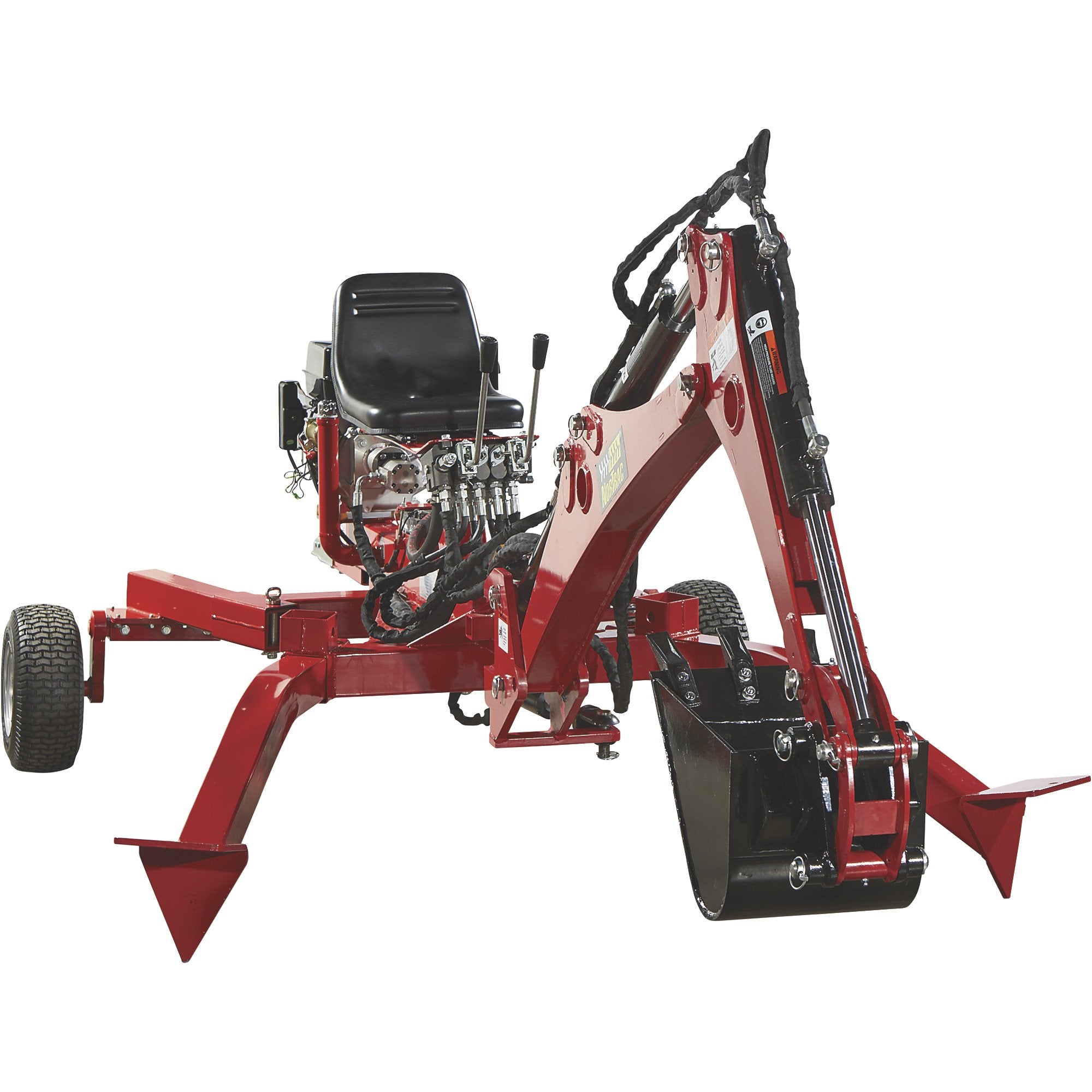 NorTrac® Towable Backhoe Trencher - 15 HP - 3-Tooth Digging Bucket (98 ...