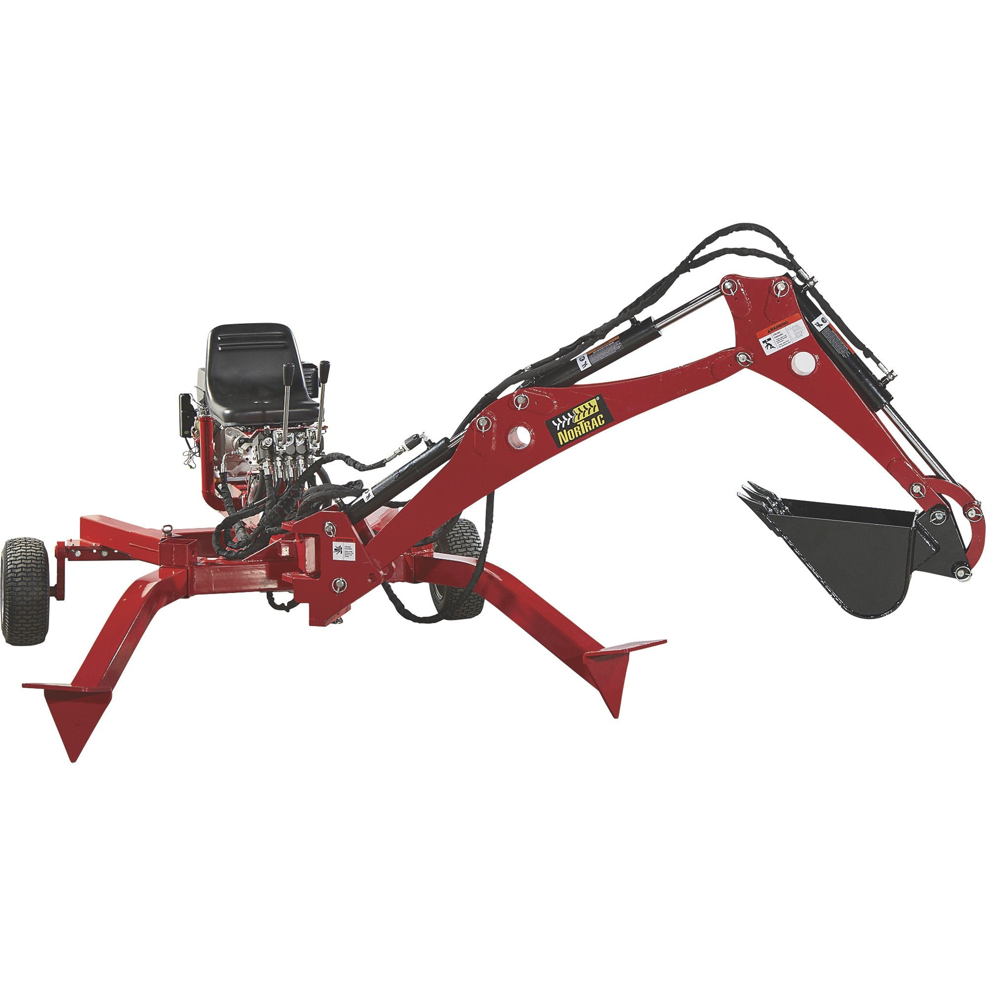 NorTrac® Towable Backhoe Trencher - 15 HP - 3-Tooth Digging Bucket (98 ...