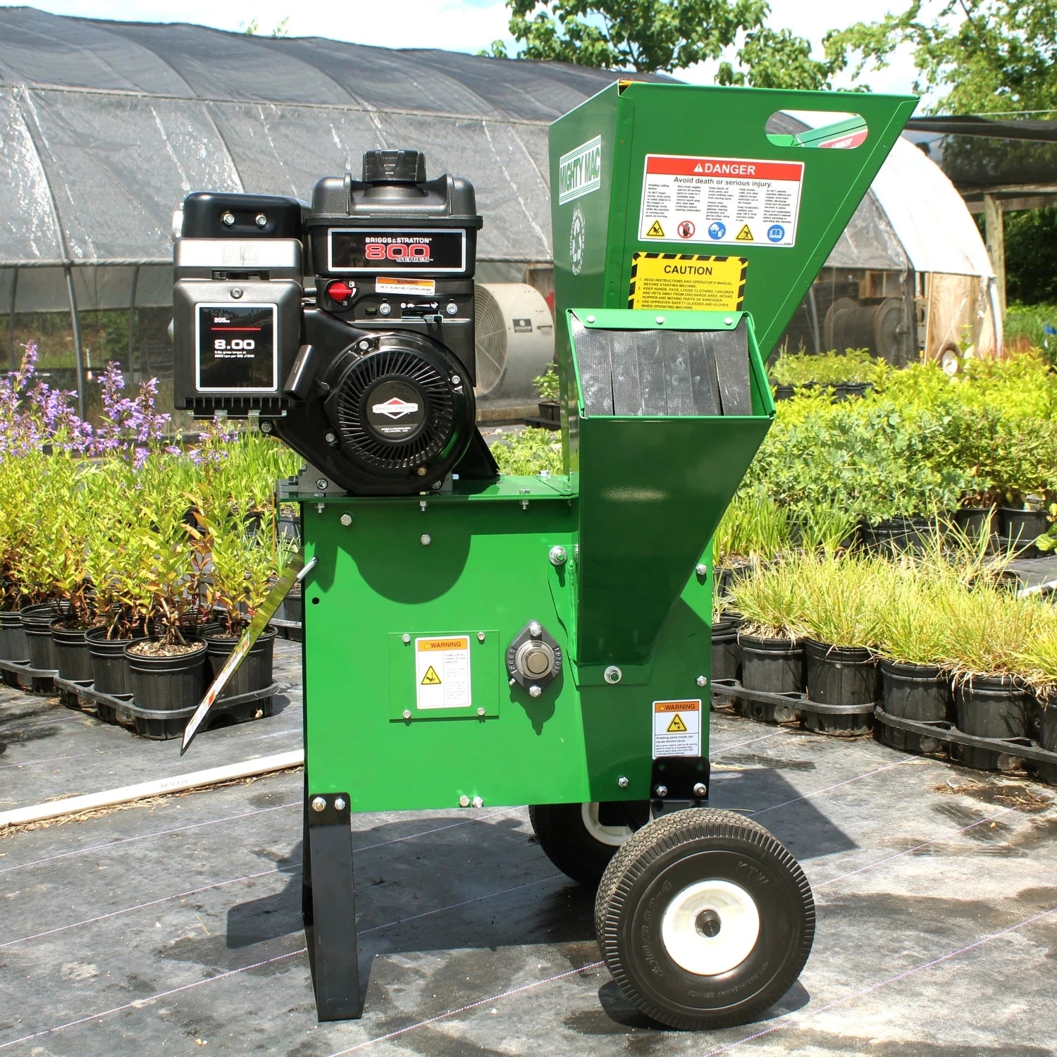 Mighty Mac™ Wood Chipper Shredder 3” Max Capacity - Briggs OHV Engine ...