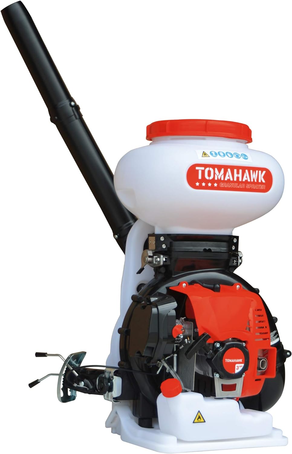 4 Gallon Motorized Backpack Spreader Sprayer by TOMAHAWK® for Fertiliz ...