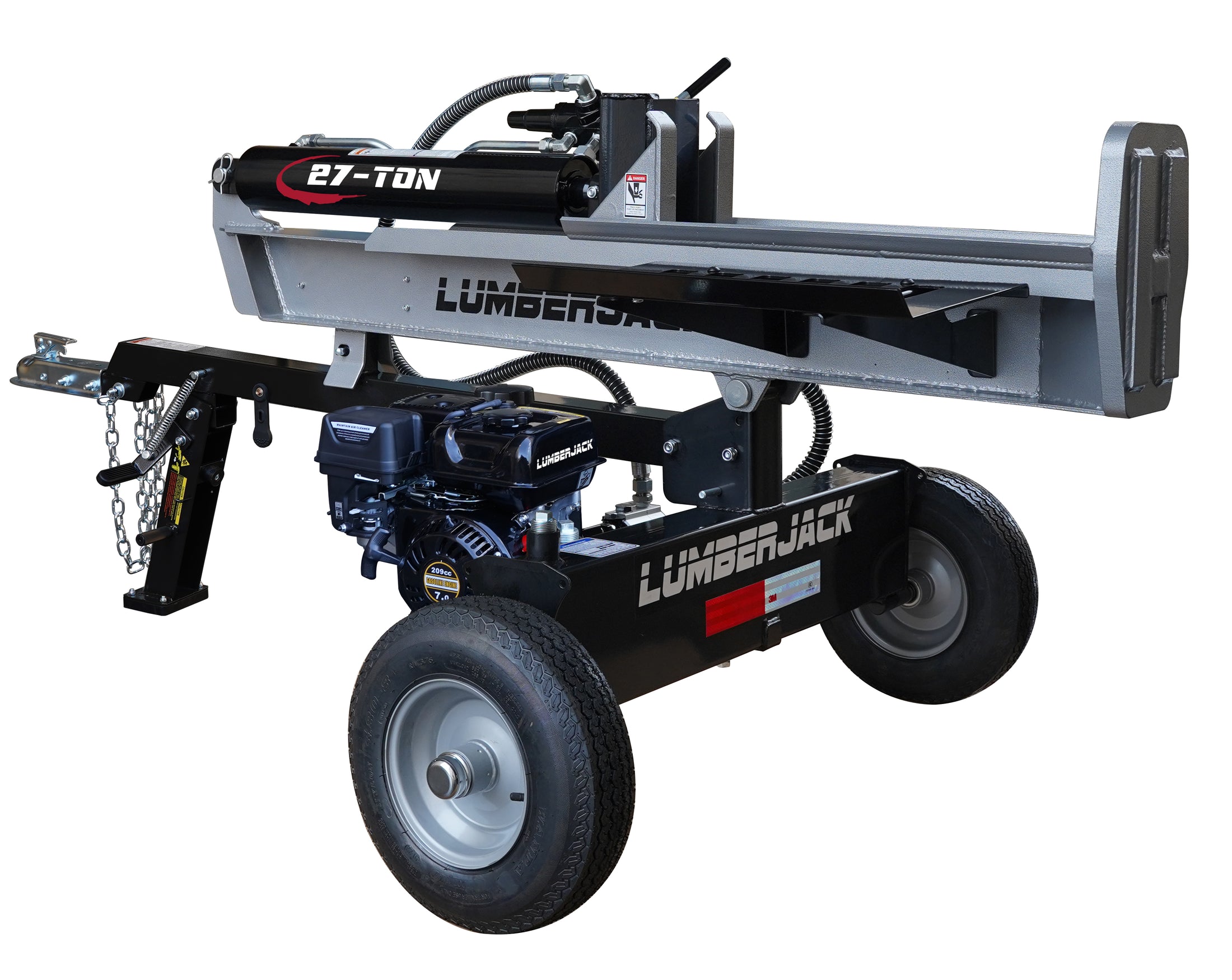 Lumber Jack 27-Ton Gas Log Splitter 208cc OHV Engine (YTL-171-190 ...