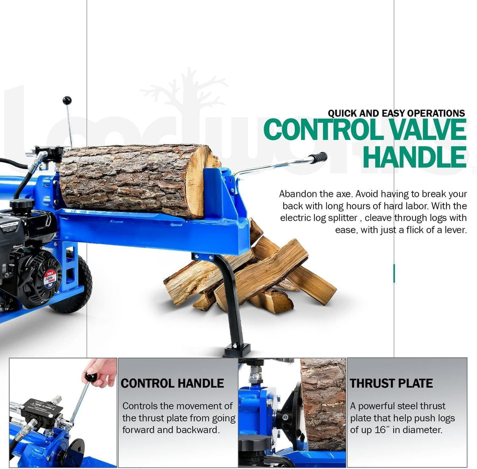 Landworks 20 Ton 7HP 209 CC Gas Powered Log Splitter (GUO079) – Wood ...