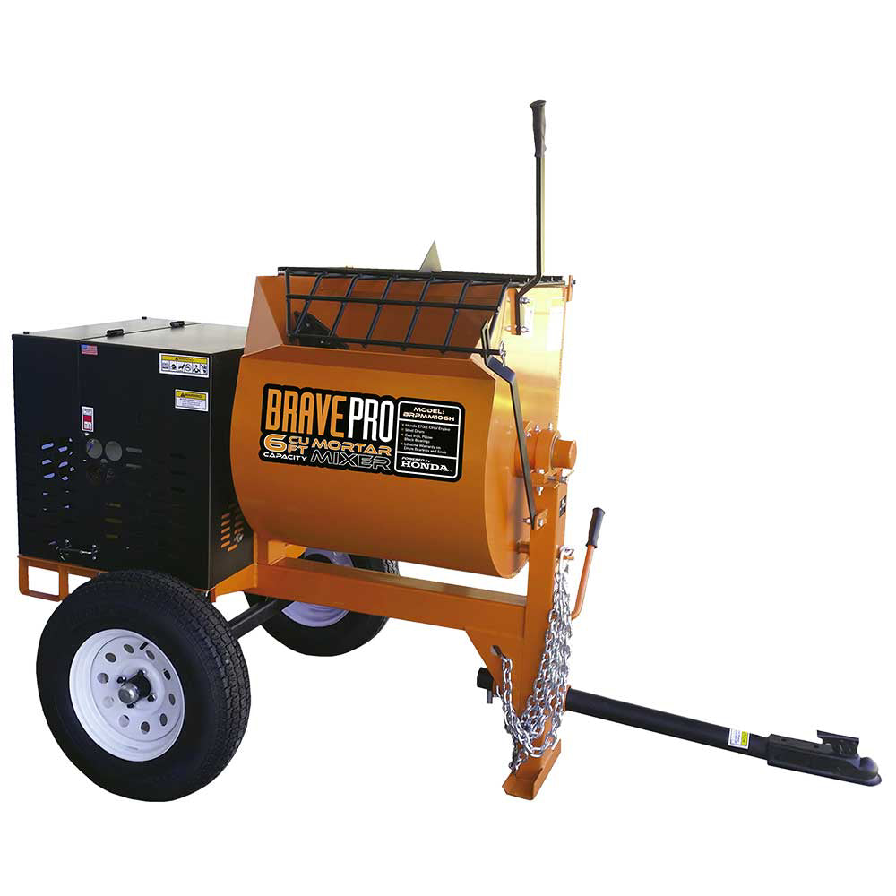 BravePro 6 Cu. Ft. Mixer w/ Honda GX240 Engine (BRPMM106H) – Wood ...