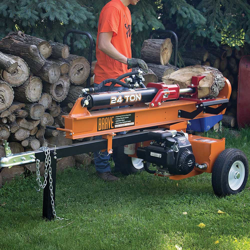 Brave 24-Ton Horizontal / Vertical Log Splitter Prices: VH1724GC – Wood ...