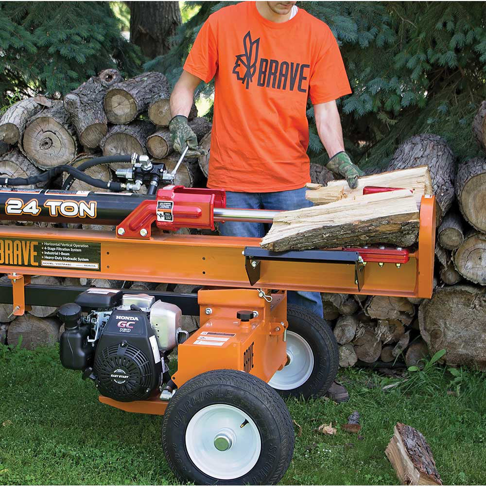 Brave 24-Ton Horizontal / Vertical Log Splitter Prices: VH1724GC – Wood ...