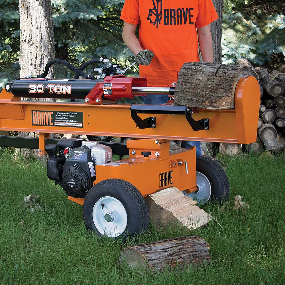 Brave 30-Ton Horizontal / Vertical Log Splitter VH1730GC – Wood ...