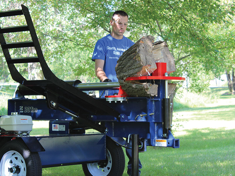 Iron and Oak 30 Ton Log Splitter With Log Lift BHH4013GX30 – Wood ...